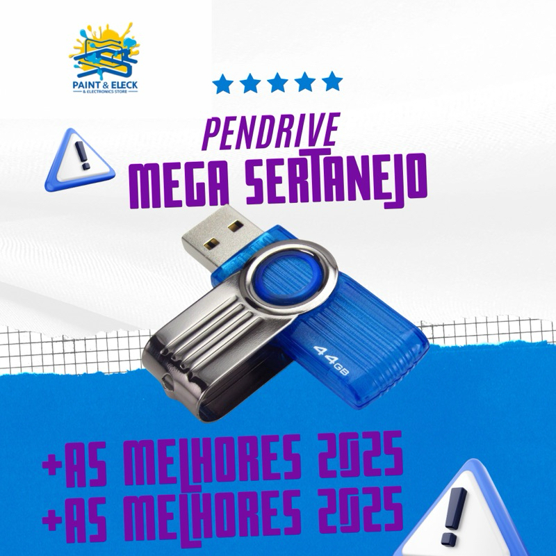 Mega Pen Drive Sertanejo |Atualizado 2025|Capa aleatória 4Gb | Shopee ...