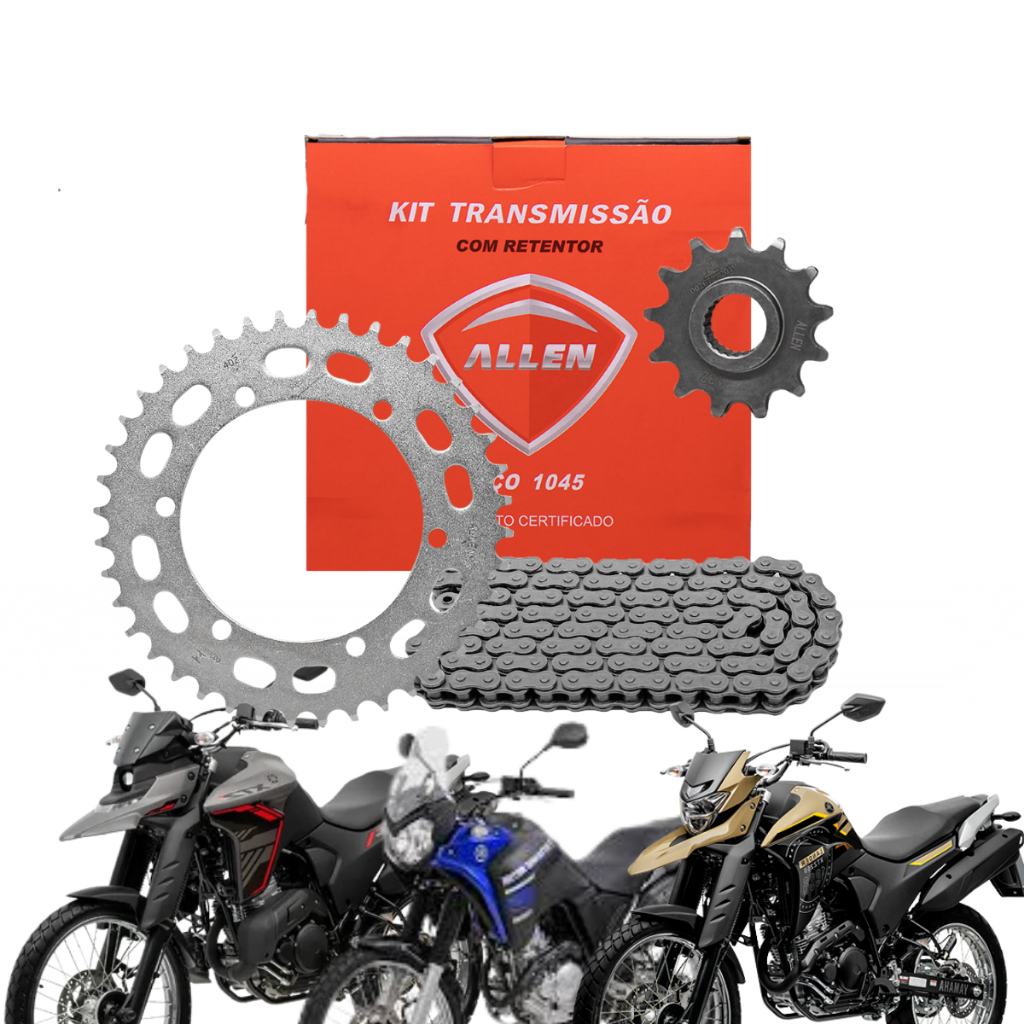Kit relaçao Xtz Lander 250 Tenere 250 com Retentor 2006 2009 2015 2020 ...