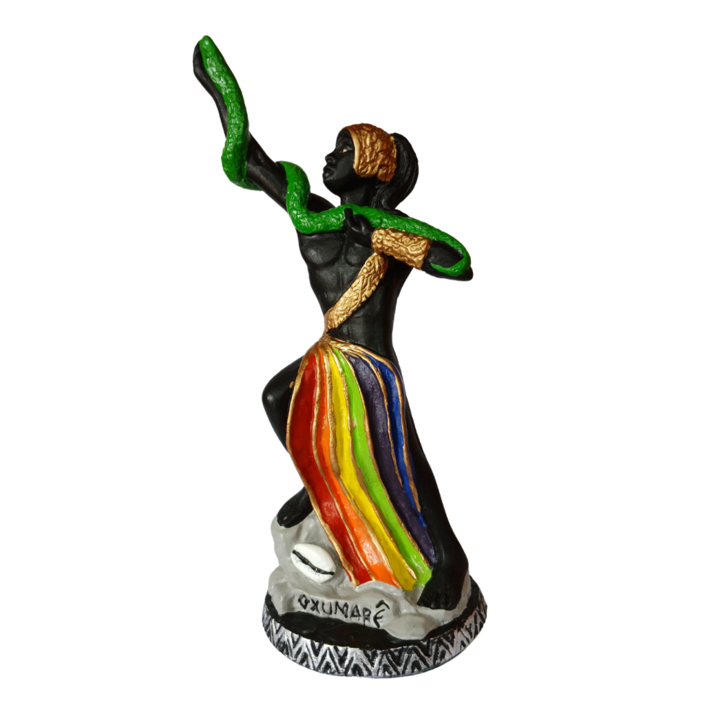 Oxumarê Orixá em Resina Candomblé/Umbanda 18cm | Shopee Brasil