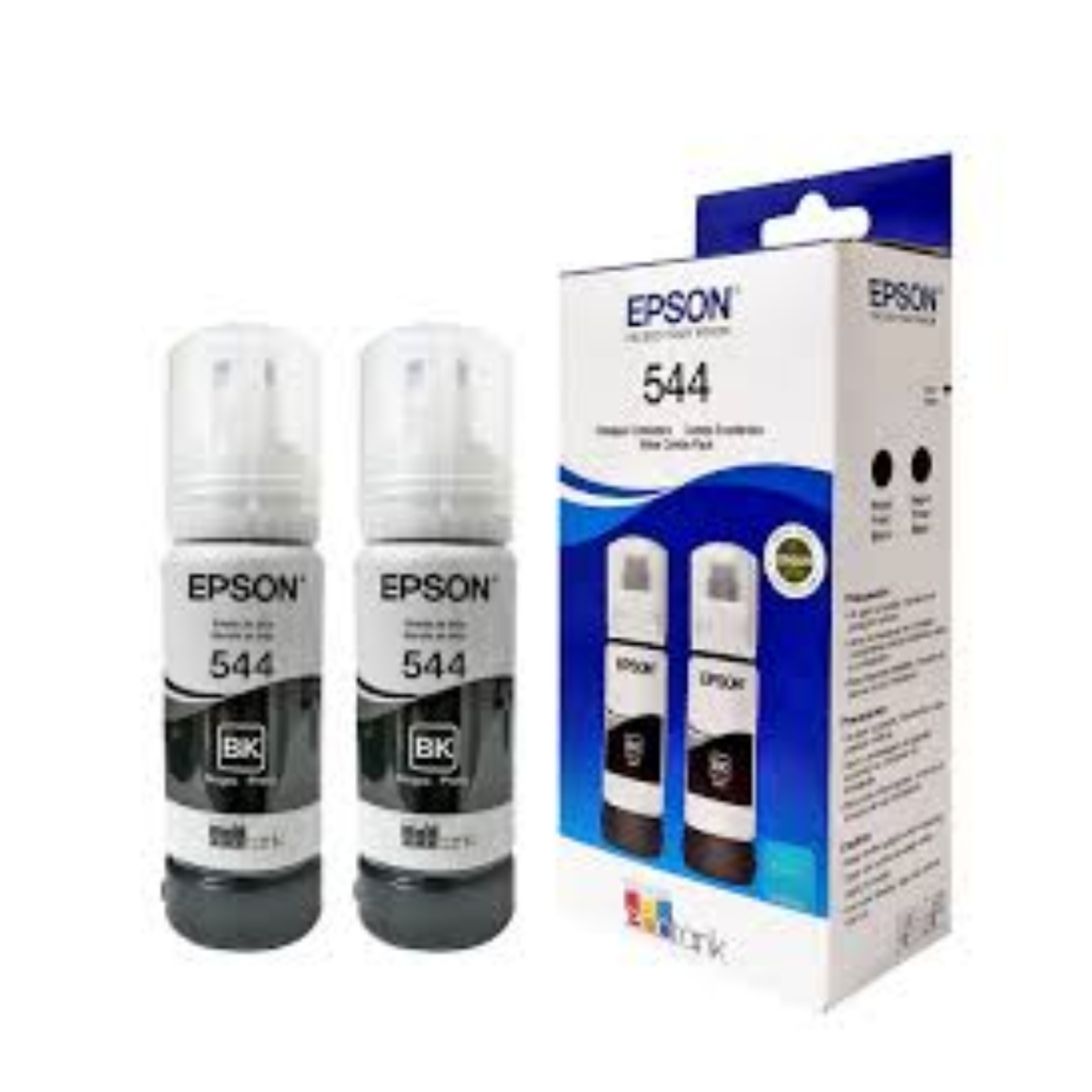 Kit 02 Garrafas Tinta Epson 544 T544 L3110 L3150 L3250 Preto | Shopee Brasil