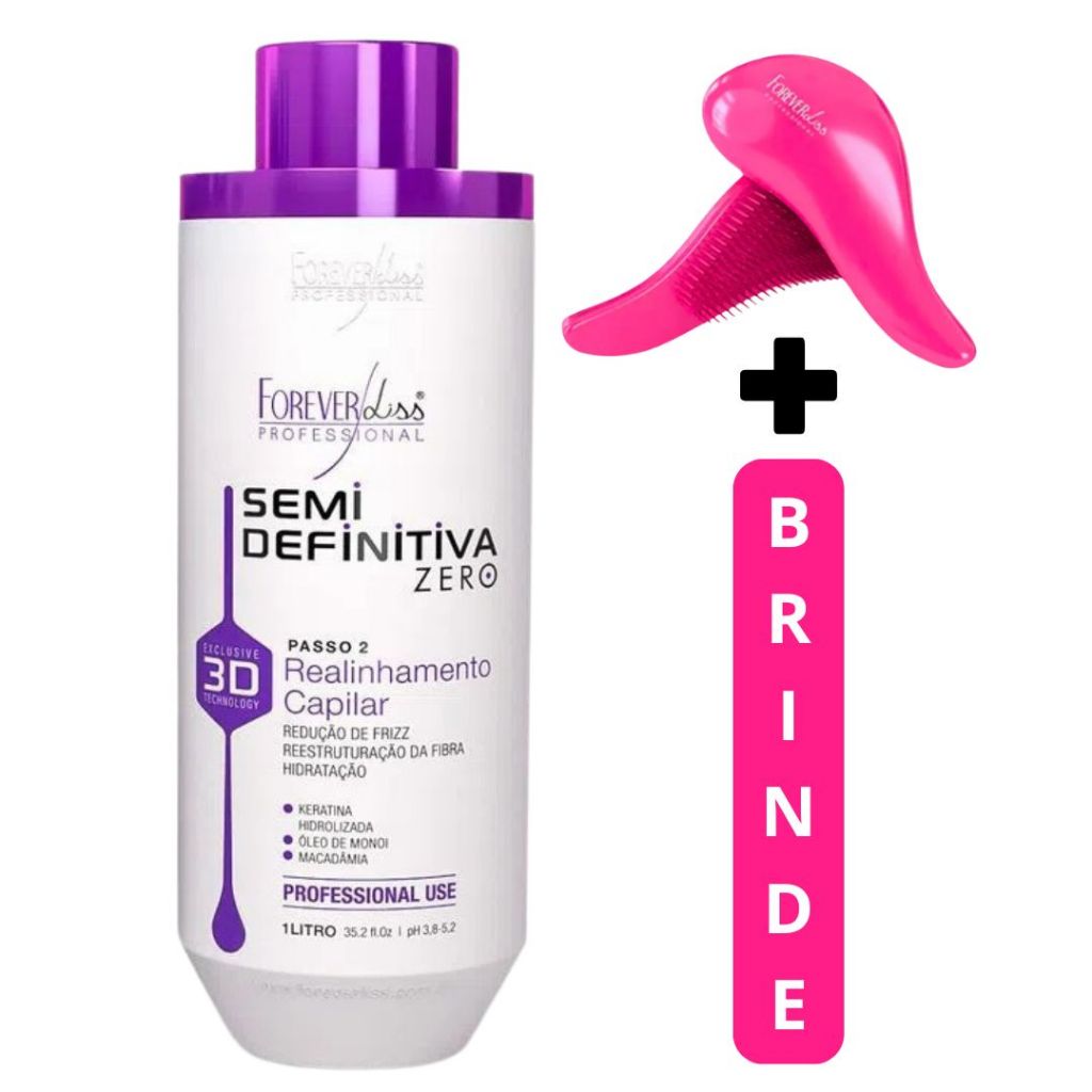 Ativador Realinhamento Capilar Semi Definitiva 3d Forever Liss 1 Litro ...