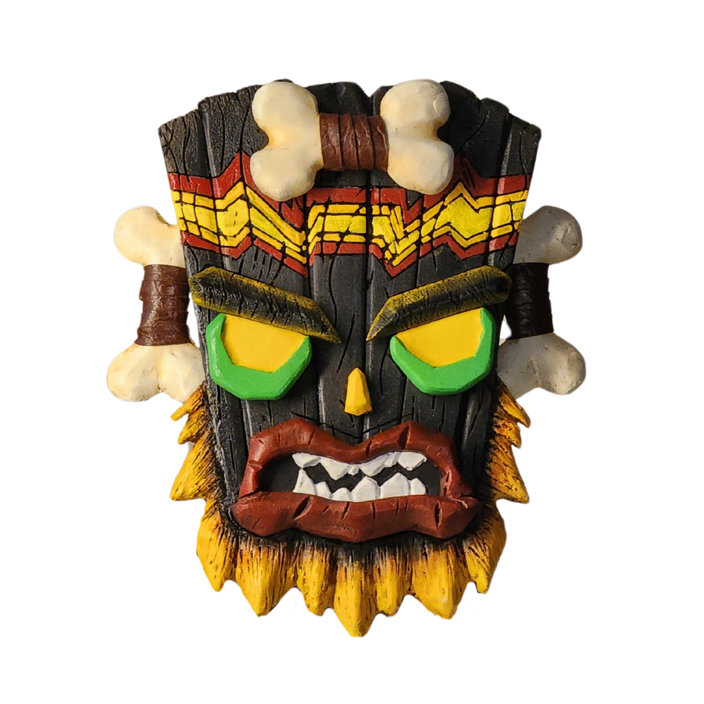 Mascara UKA UKA - Crash Bandicoot. Quadro 3D (com suporte de parede ...