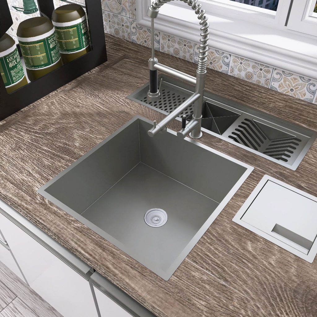Cuba Embutir 40x40 Inox 304 Escovado Cozinha Ideal para Ambientes ...