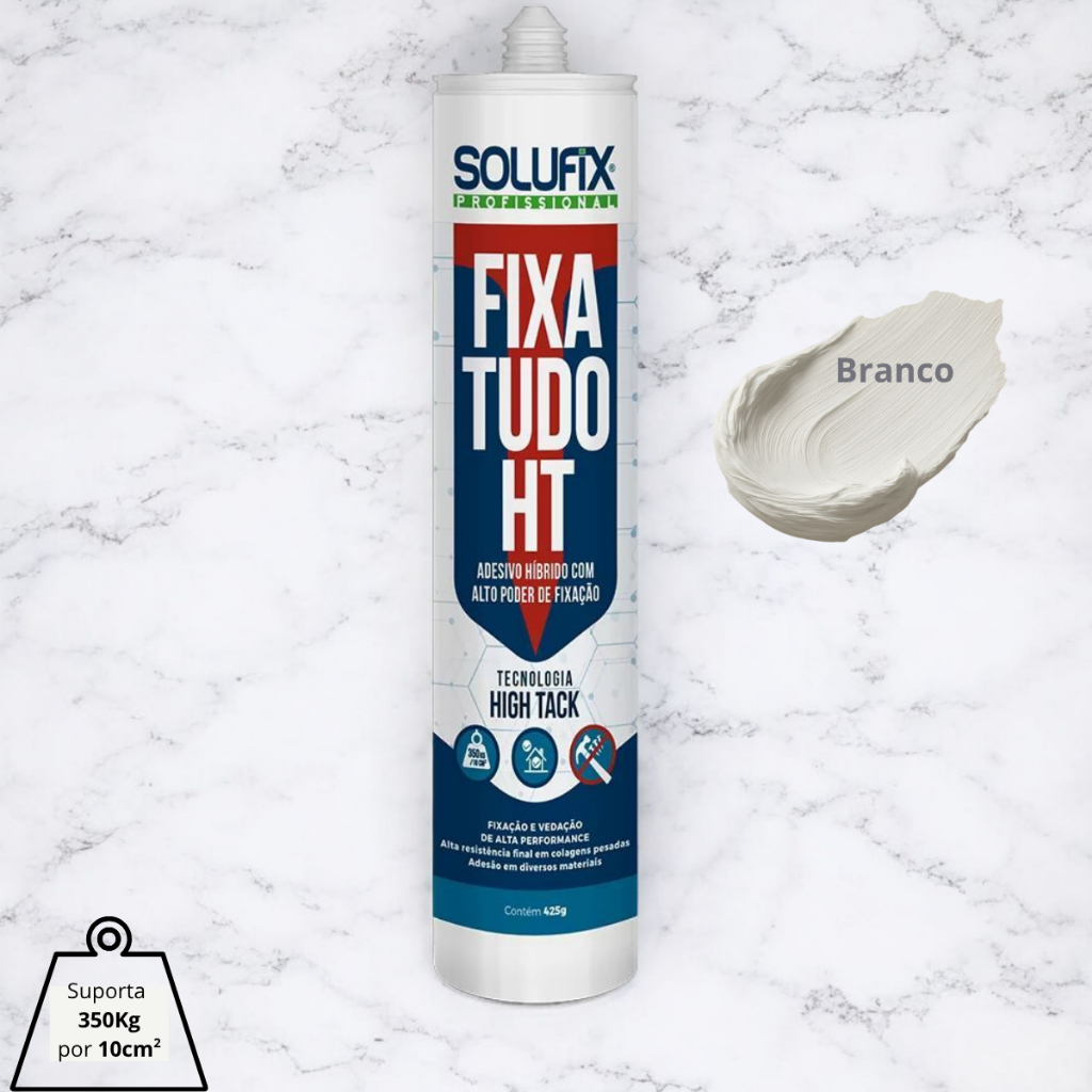 Adesivo Selante Super Cola e Fixa Tudo Sem Prego Parafuso 425g Branco ...