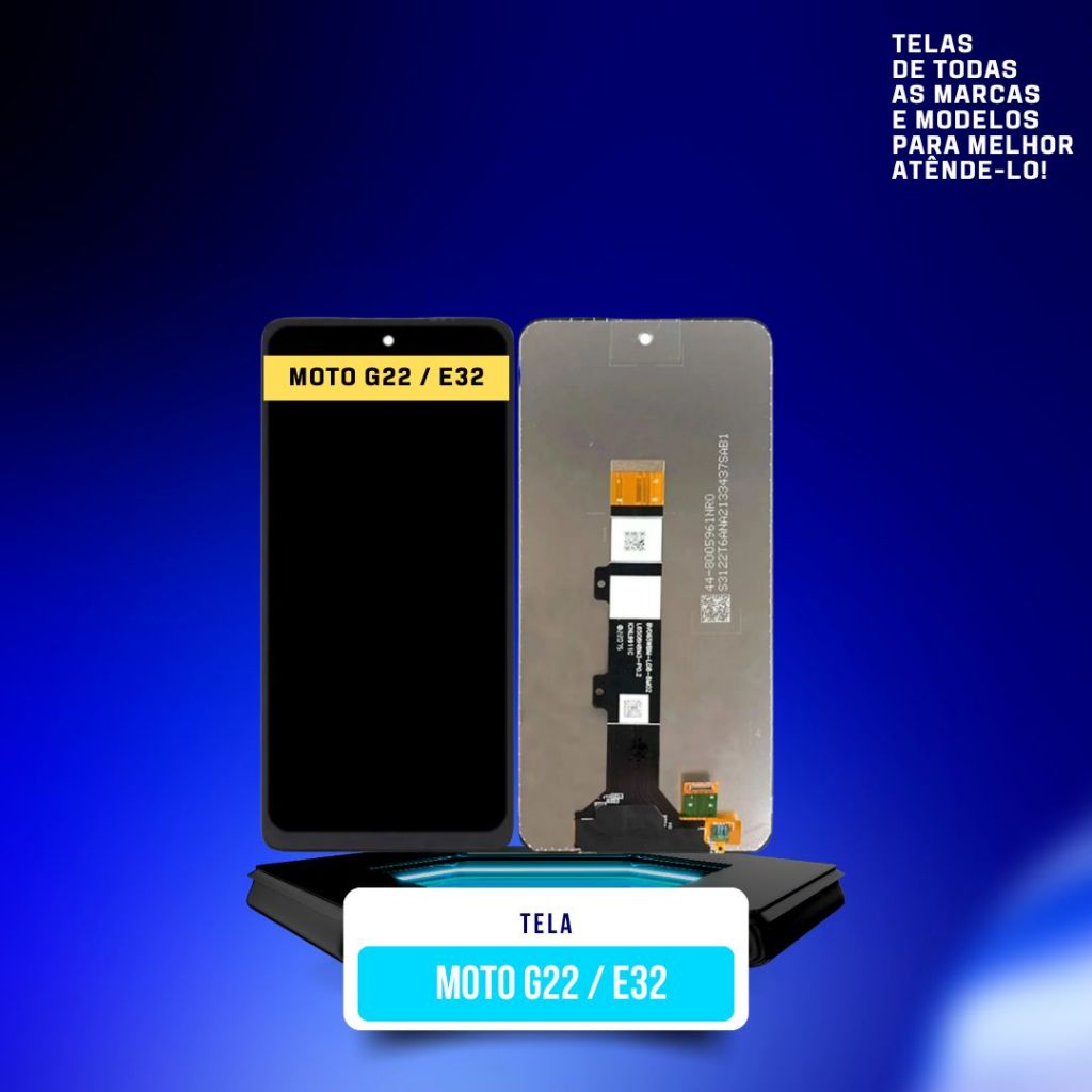 Tela Frontal Touch e Display Lcd Moto G22 E32 SEM ARO | Shopee Brasil