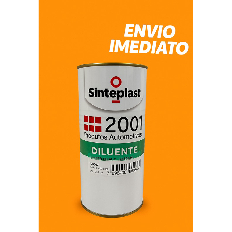 Thinner PU diluente Automotivo 900ml – Sinteplast 2001 | Alta ...