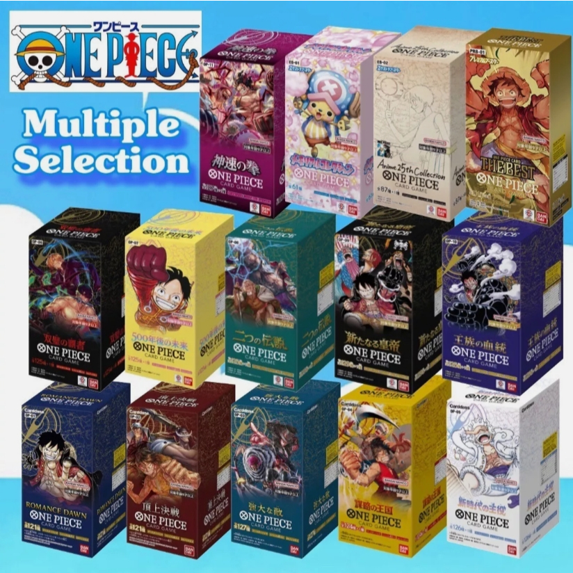 One Piece Card Game Booster Box [OP-01~11,EB-01,EB-02,PRB-0] Multiple Selections- | Shopee Brasil