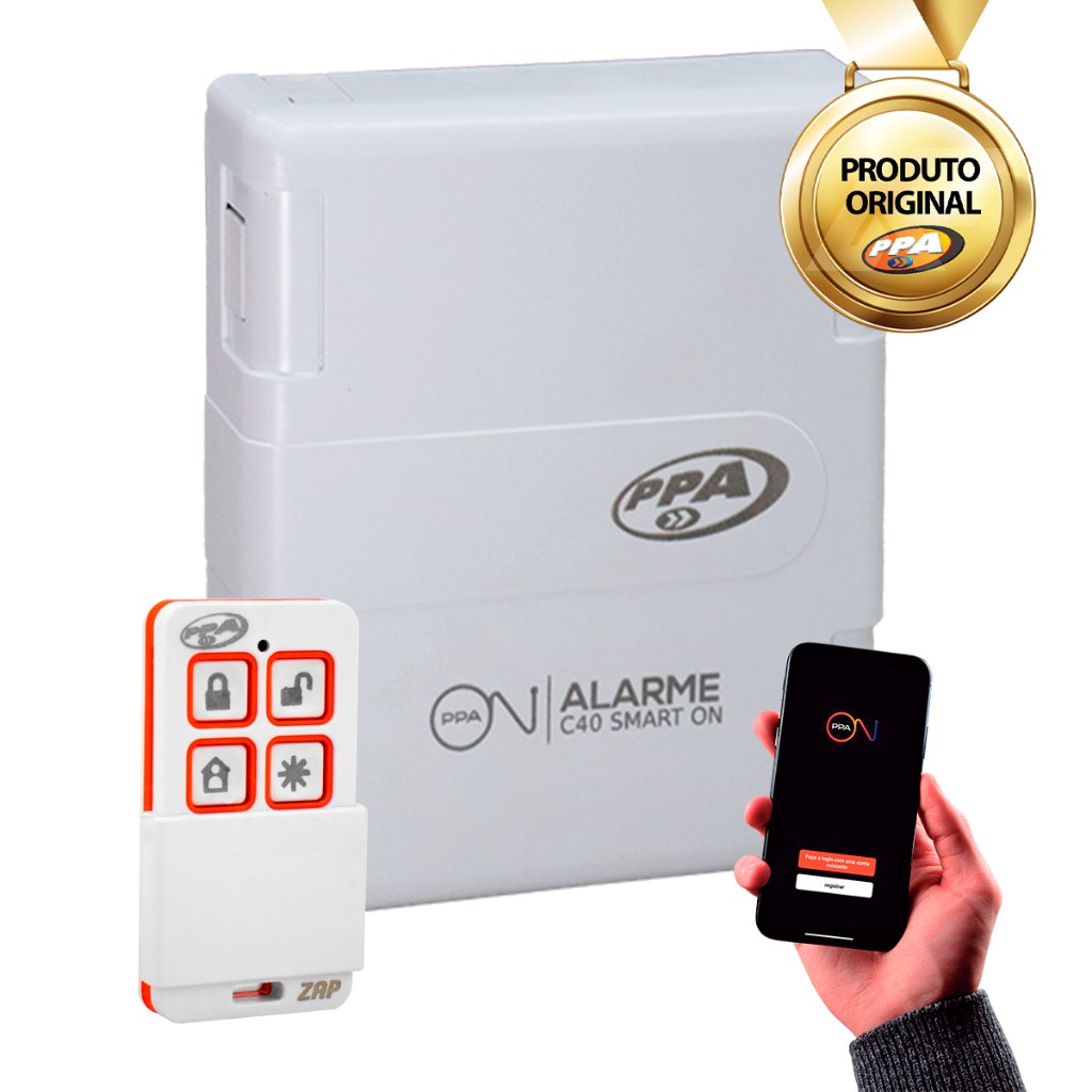 Central de Alame C40 Battery App Smar ON PPA 40 Zonas Lítio | Shopee Brasil