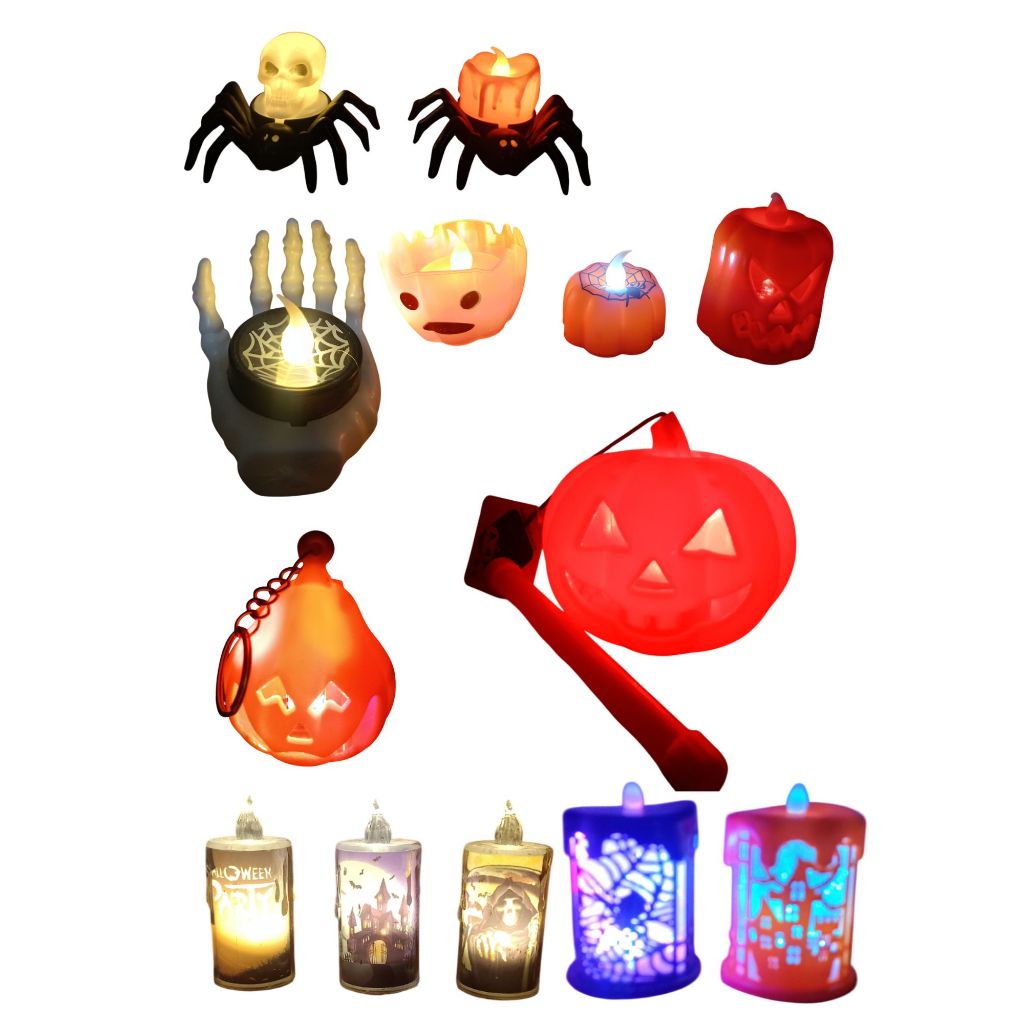 VELAS DE LED HALLOWEEN 🎃 VÁRIOS MODELOS DISPONIVEL TERRO ASSUSTADOR ...