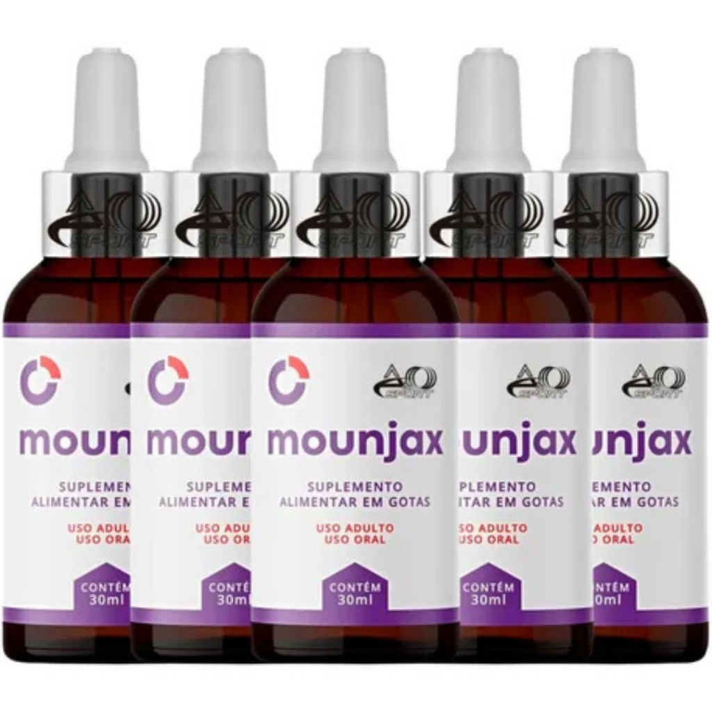 Kit 5 Mounjax 30ml Original - Suplemento Natural Mounja X Loja Oficial ...