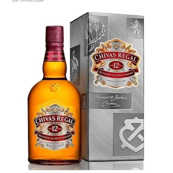 Whisky Chivas Regal 12 anos 1L 1000ml | Shopee Brasil