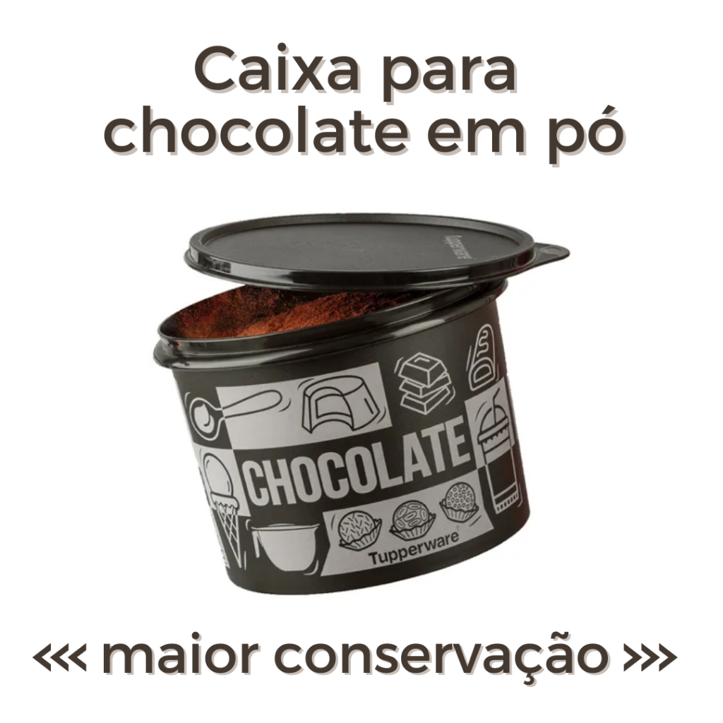Caixa para Chocolate POP BOX 1,7l Tupperware organização armazenar pote ...