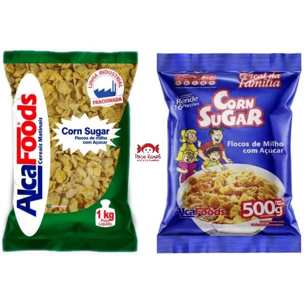 Alca Foods Cereal matinal Corn Sugar (Corn Flakes, Sucrilhos) 1kg ou ...