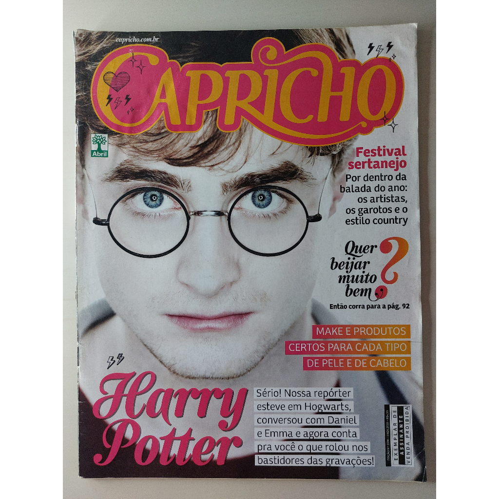 Revista Capricho Nº 1109 Harry Potter Daniel Radcliffe Avan Jogia ...