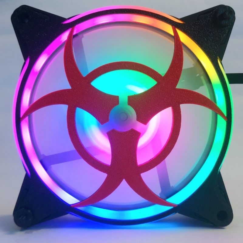 Grade Grelha para Fan Grill 120mm Biohazard Risco Biológico PC Gamer Setup | Shopee Brasil