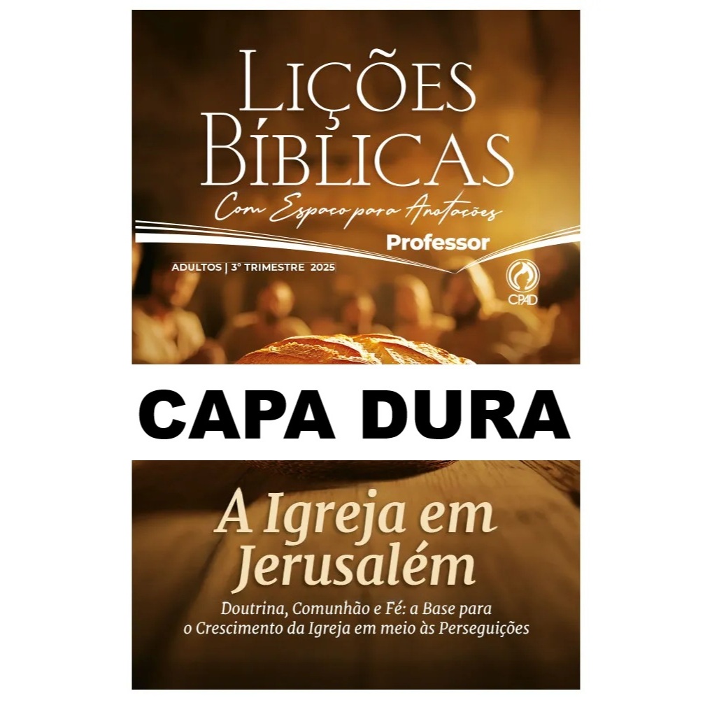 Revista EBD Adulto Professor Capa Dura 3º Trimestre 2025 CPAD | Shopee ...