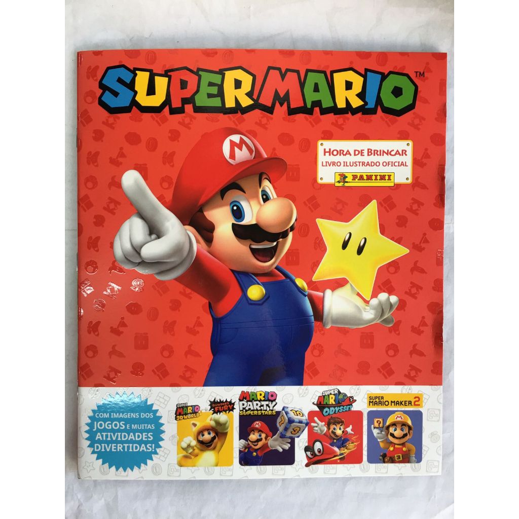 Álbum Super Mário 2025 + 10 envelopes lacrados Panini 2025 | Shopee Brasil