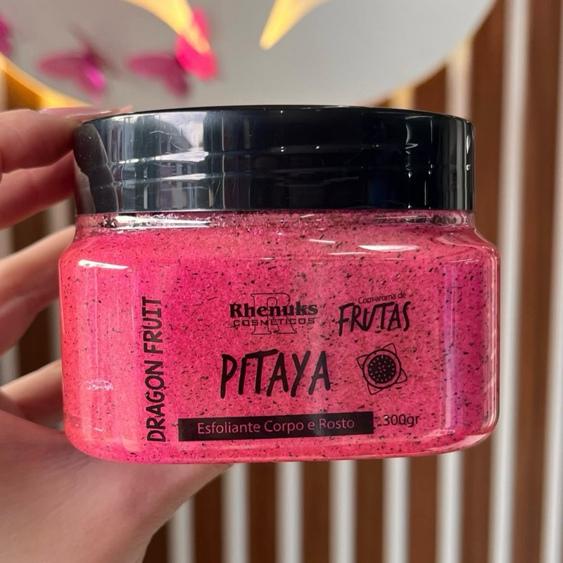 Esfoliante Corporal e Facial Pitaya Dragon Fruit 300g – Rhenuks Cosméticos | Shopee Brasil