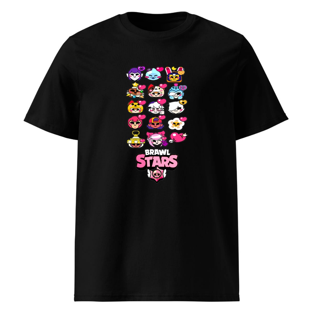 Camiseta B.Stars Game Camisa BStars Stars Brawlers Pins Leon Cold Bibi ...