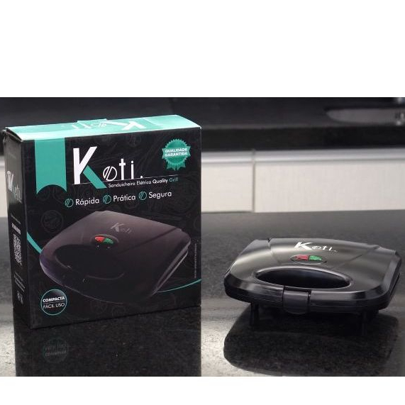Sanduicheira Grill Unic Koti Preta 750w 110v 220v | Shopee Brasil