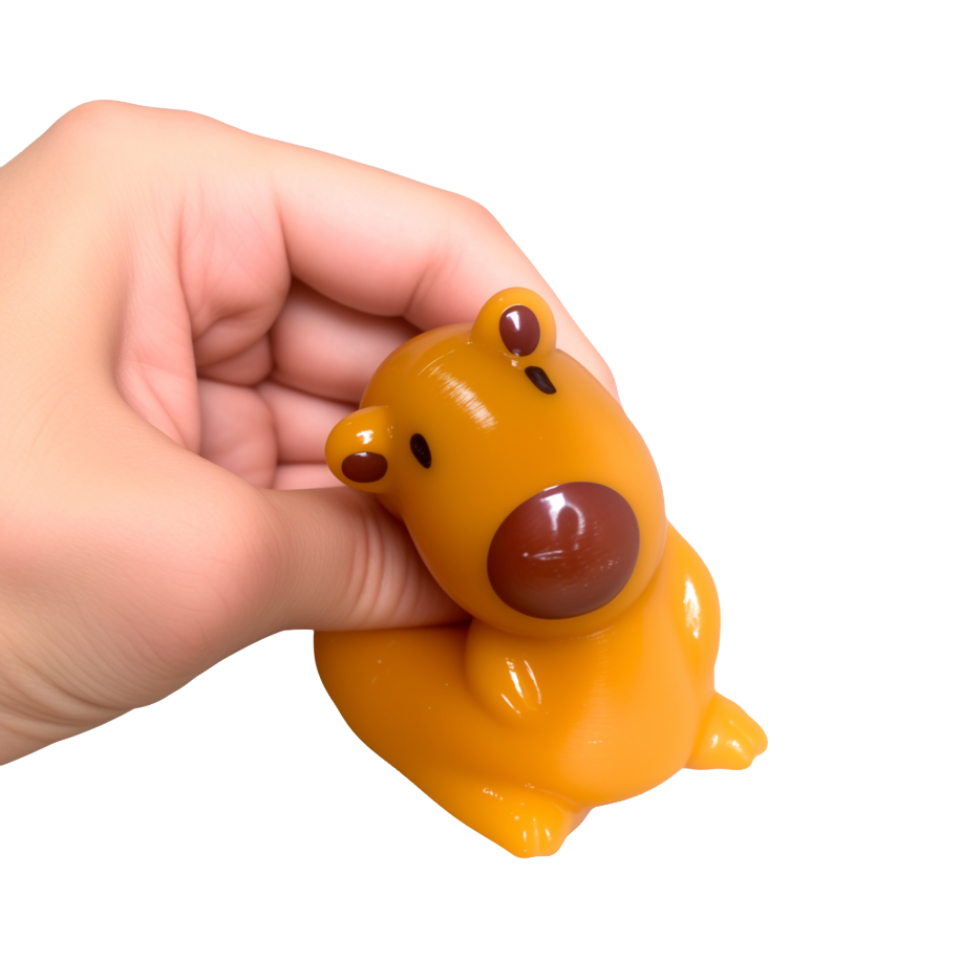 Brinquedos Taba Squishy de Apertar, Anti Stress, Pintinho, Patinha, Capivara, Bolacha Kawaii ...