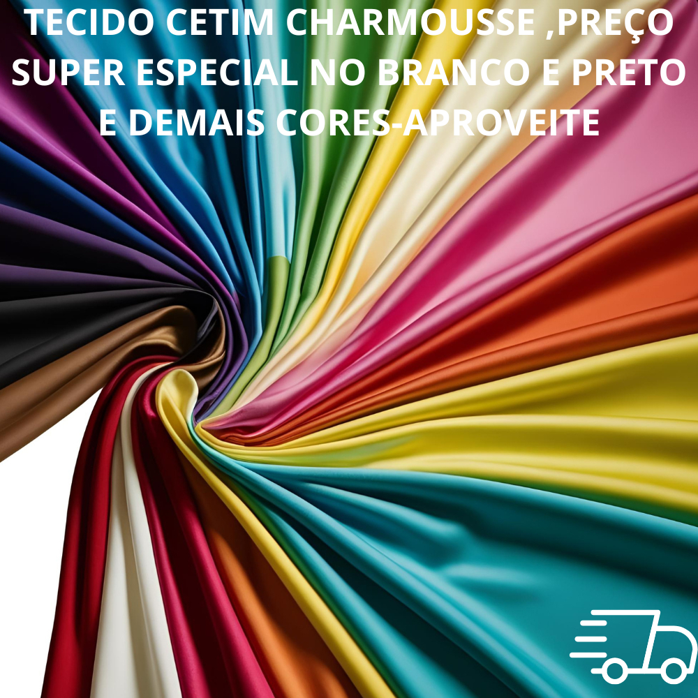 Tecido Cetim charmouse 2 METROS ou 3MT x 1.50 largura (qualidade ...