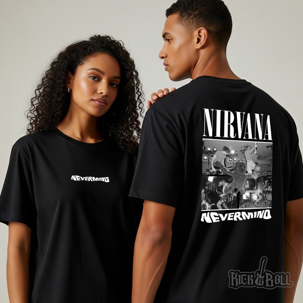 Camiseta De Rock Unissex Nirvana Nevermind | Shopee Brasil