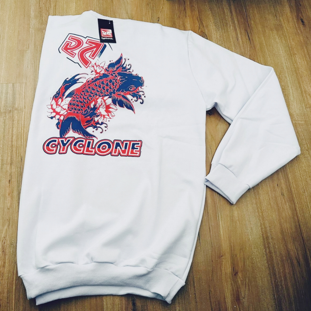 Blusa Da Cyclone De Moletom Branca Mandrake New | Shopee Brasil