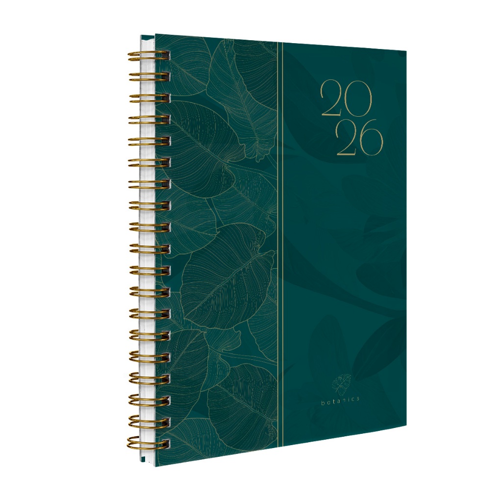 Agenda 2026 Planner Semanal Botanics Golden Leaves | Shopee Brasil
