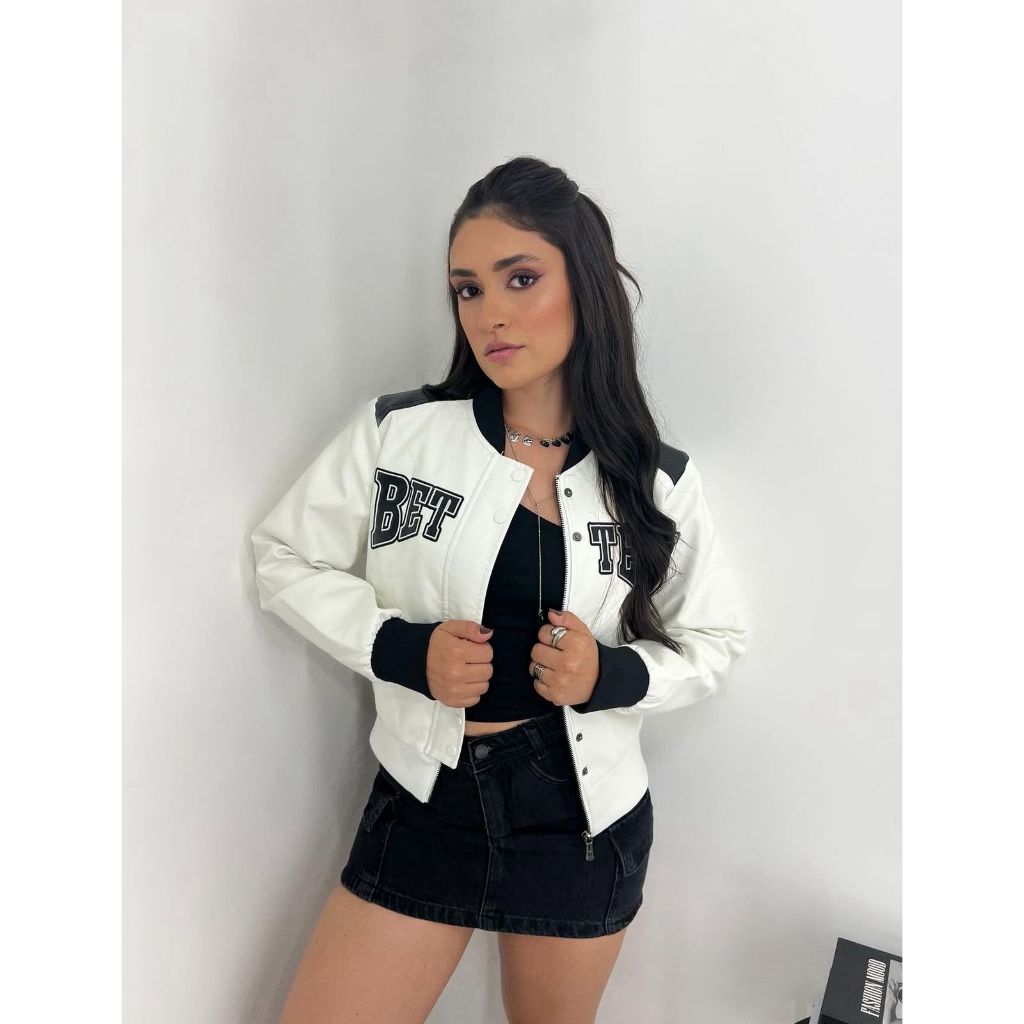 Jaqueta de Couro Better Estilosa Moda Blogueira Moda Gringa | Shopee Brasil