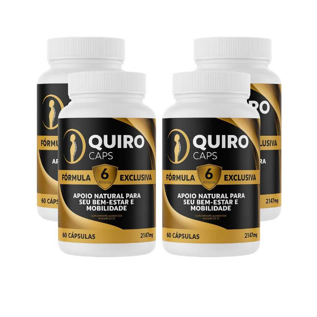 4 Quiro Caps 60un - Formula Premium + Avançada + 100% Natural | Shopee ...