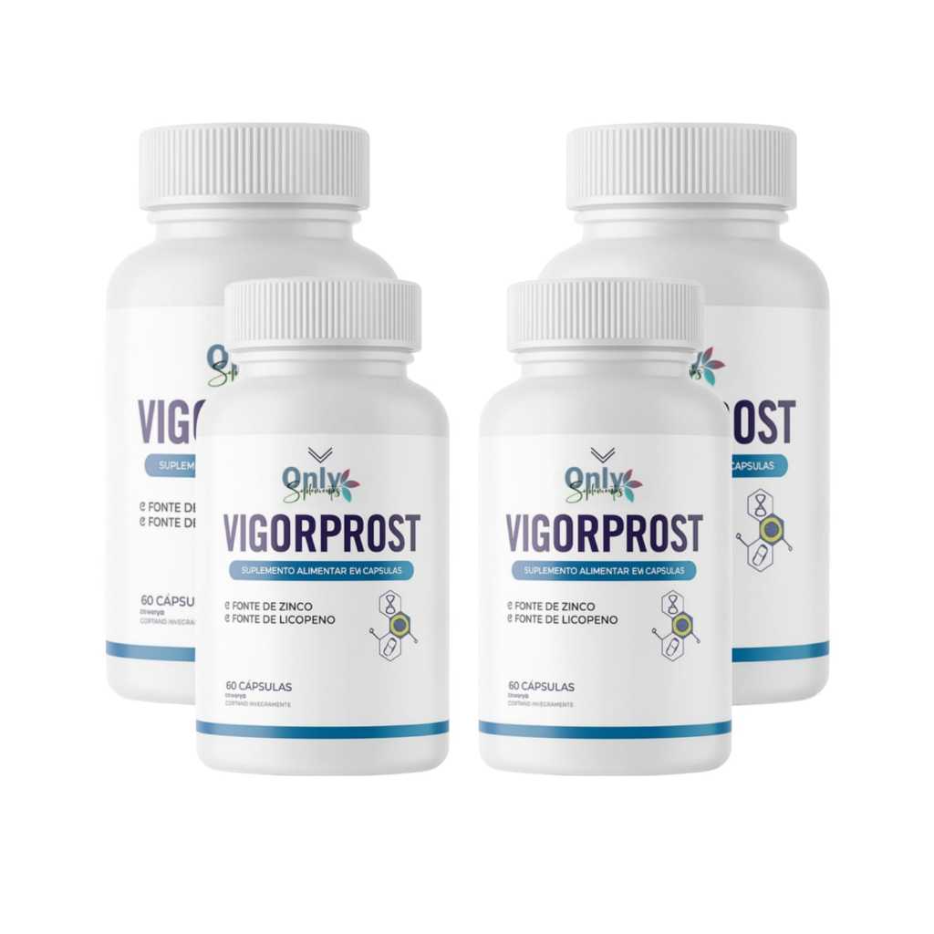 4 Vigor Prost Capsulas 60un - Formula Premium + Avançada + 100% Natural ...