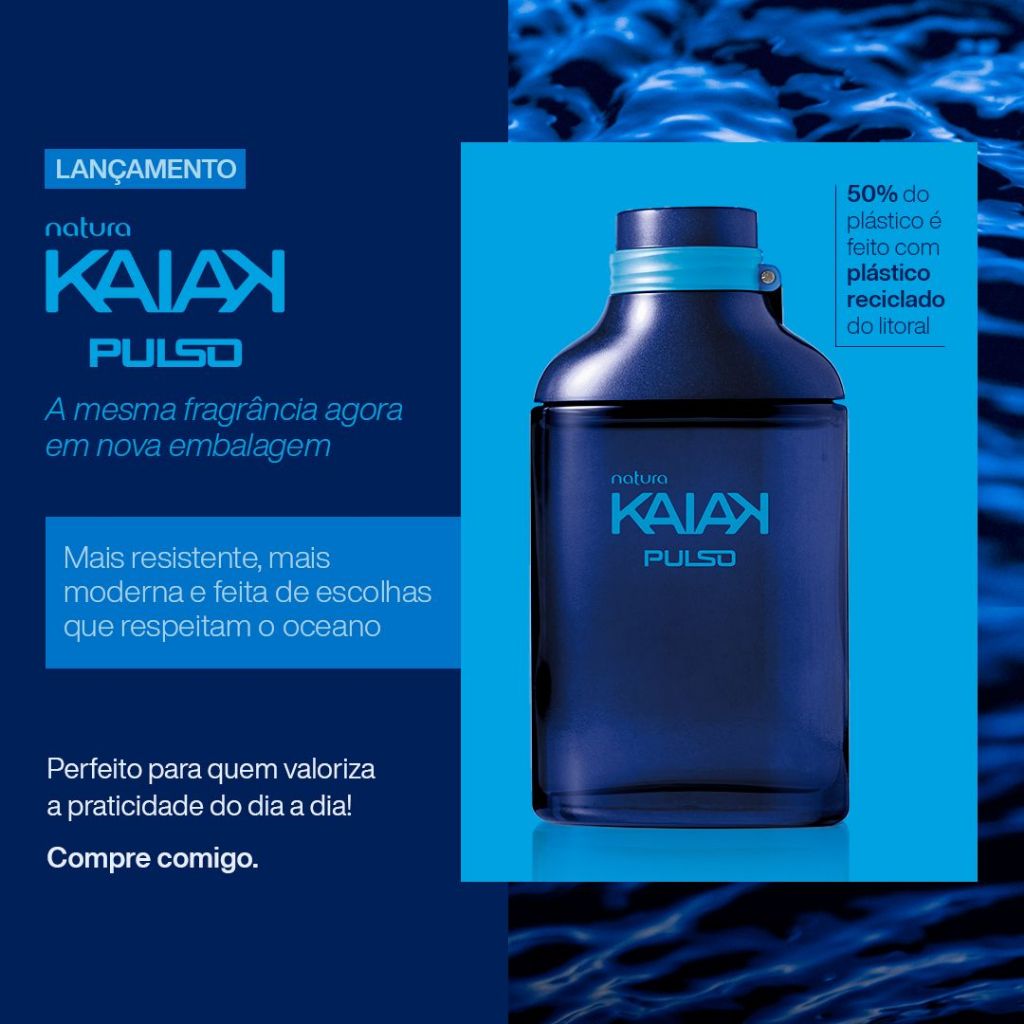 Perfume Masculino Natura Kaiak Pulso - 100 ML (Original Novo e Lacrado) | Shopee Brasil
