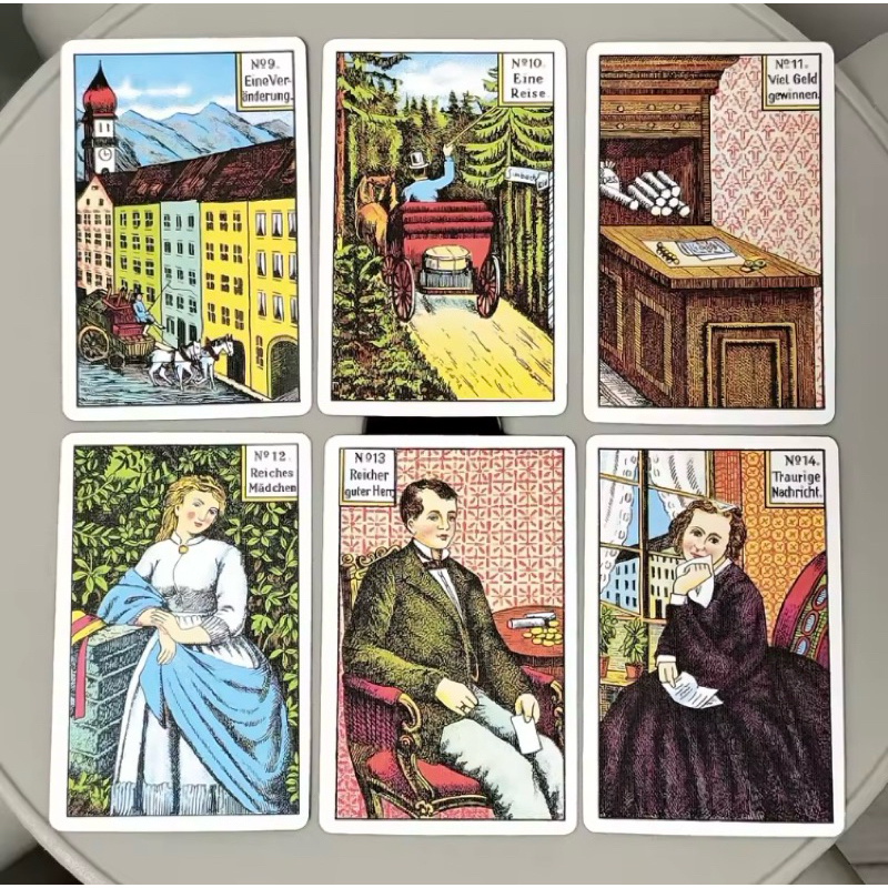 Baralho Oráculo Kipper Tarot Tarô Alemão 36 cartas + 6 cartas extras ...