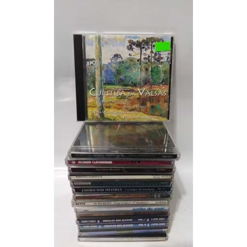 Lote com 10 Estojos De CD, Capinha De CD, Case de CD, BOX de CD ...