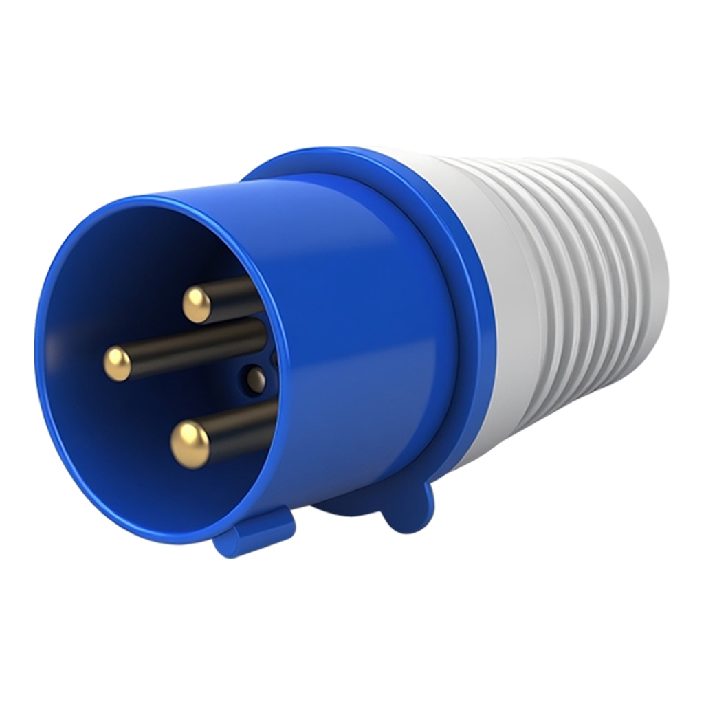 Plugue Industrial 16A 2p+t 6h 200/250V Azul Ip44 | Shopee Brasil