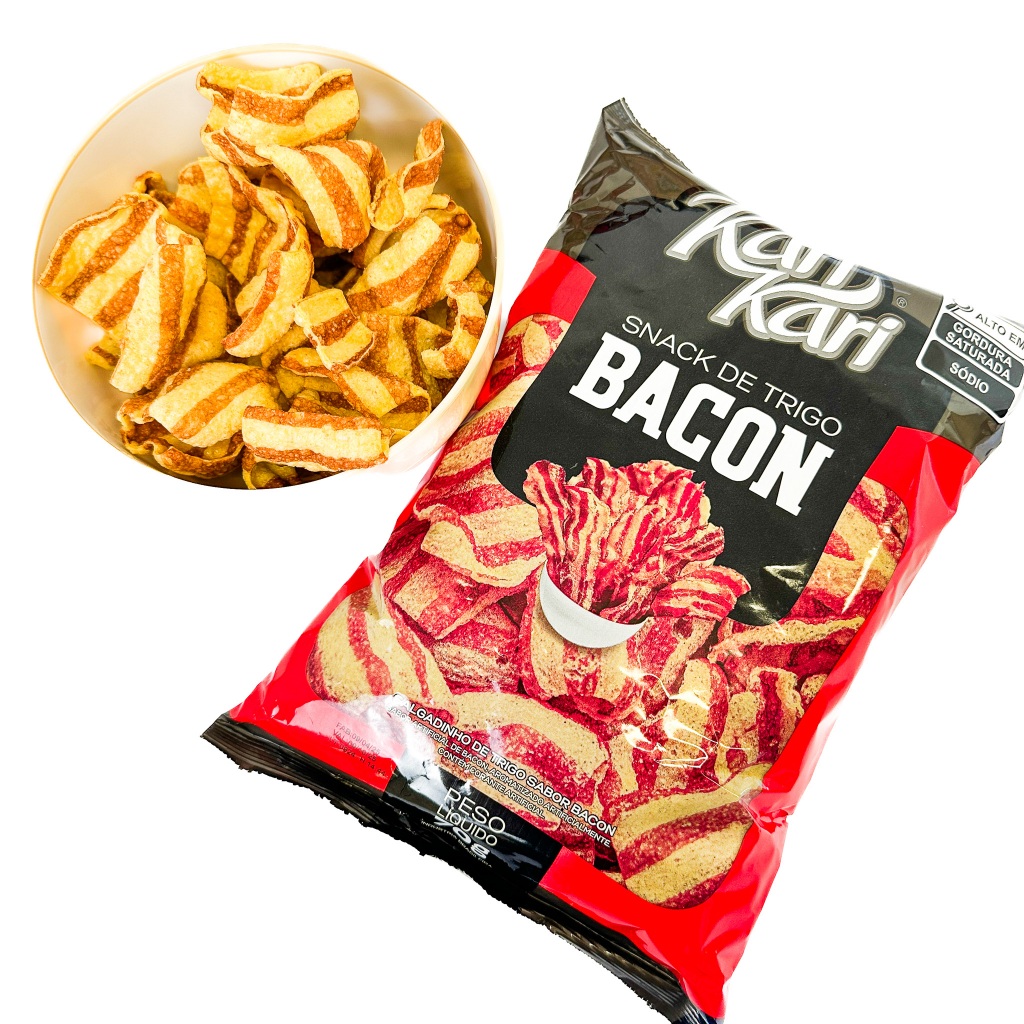 Snack de Trigo Bacon Sabor Barbecue - BBQ KARI KARI | Shopee Brasil