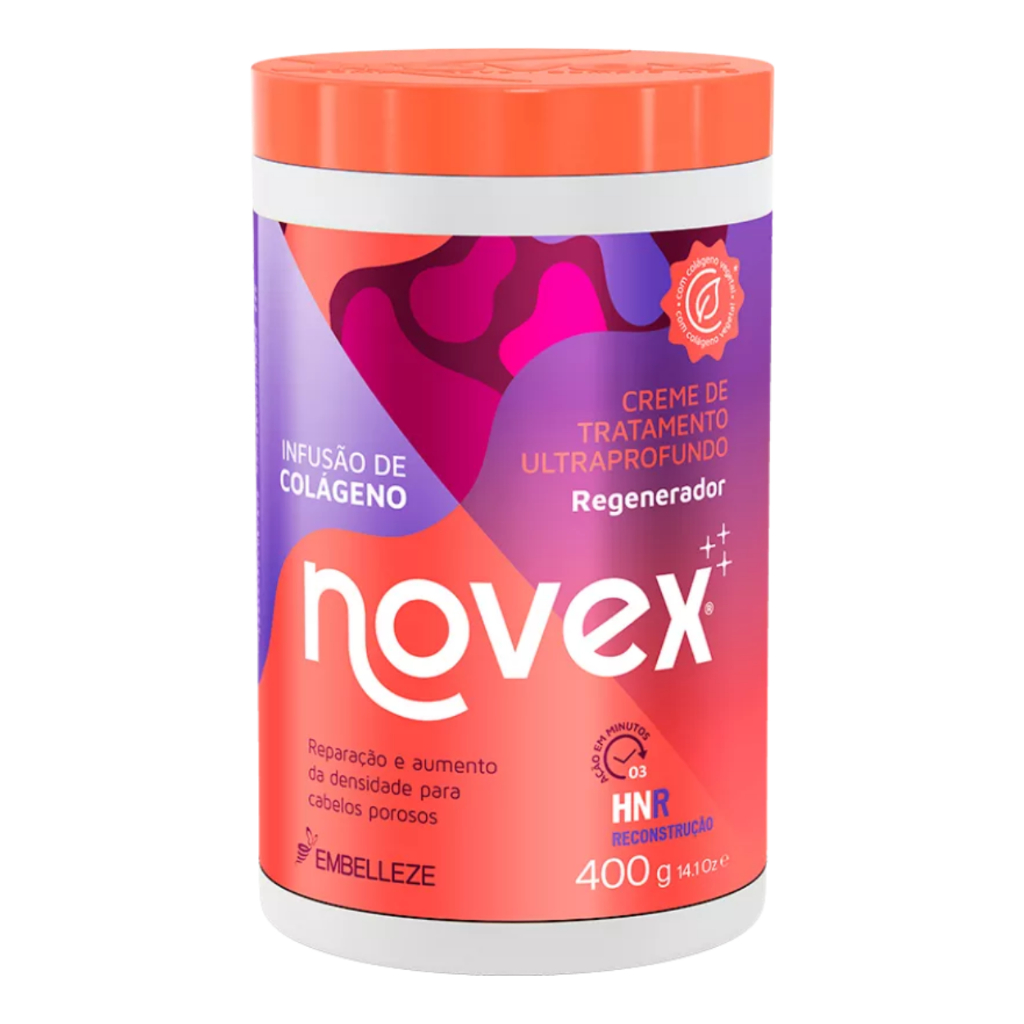 CREME DE TRATAMENTO NOVEX 400G INFUSÃO DE COLÁGENO | Shopee Brasil