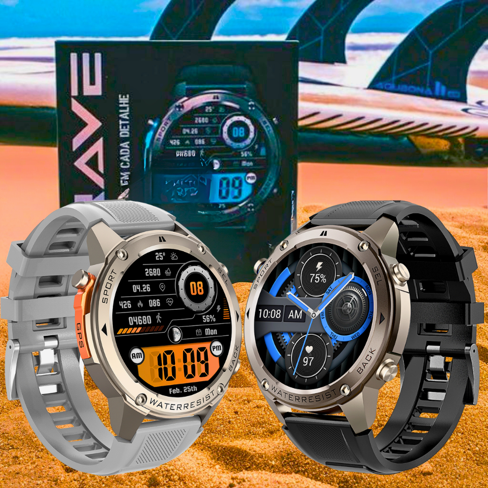 Smartwatch BRAVE com GPS, Resistência IP69K e 5ATM à Prova d'Água ...