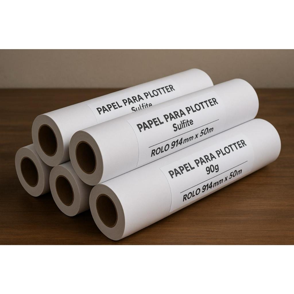 Bobina Papel Sulfite para Plotter Rolo 914mm x 50m 90g | Shopee Brasil