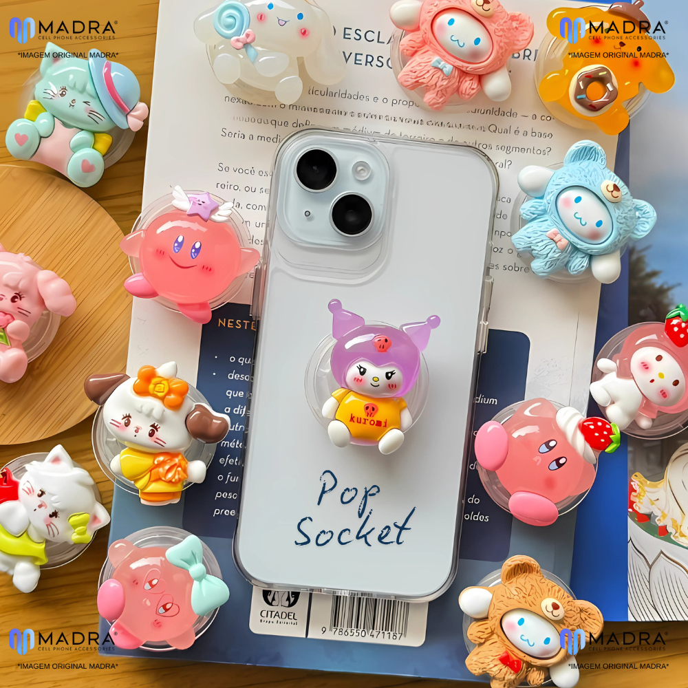 Pop Socket Personagens Fofinhos para Celular Asia Geek | Shopee Brasil