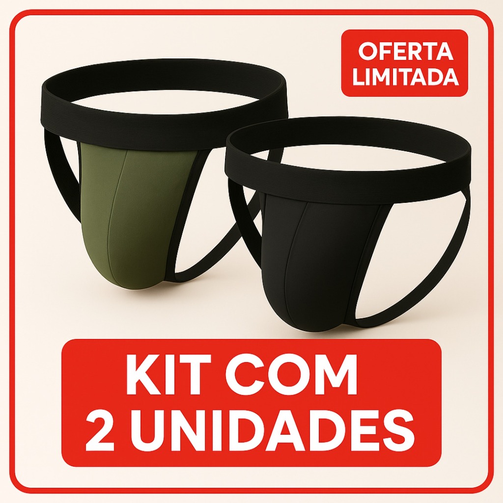 Cueca Jockstrap Masculina | Kit 2 Unidades | Conforto Total e Estilo ...