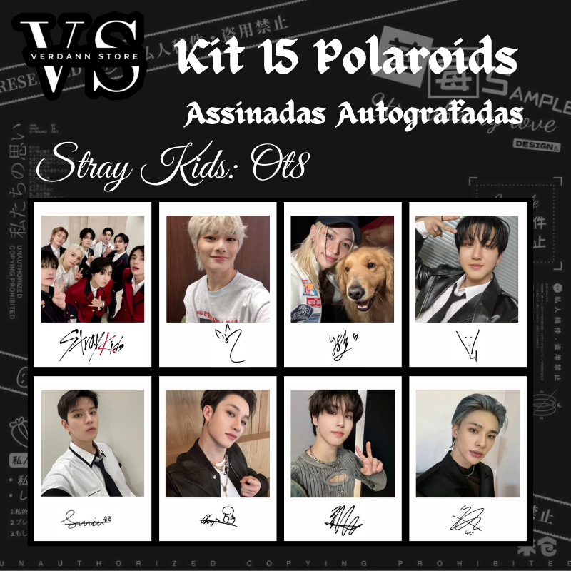 Kit Polaroids Stray Kids À prova d'água Qualidade em HD Fan-made ...