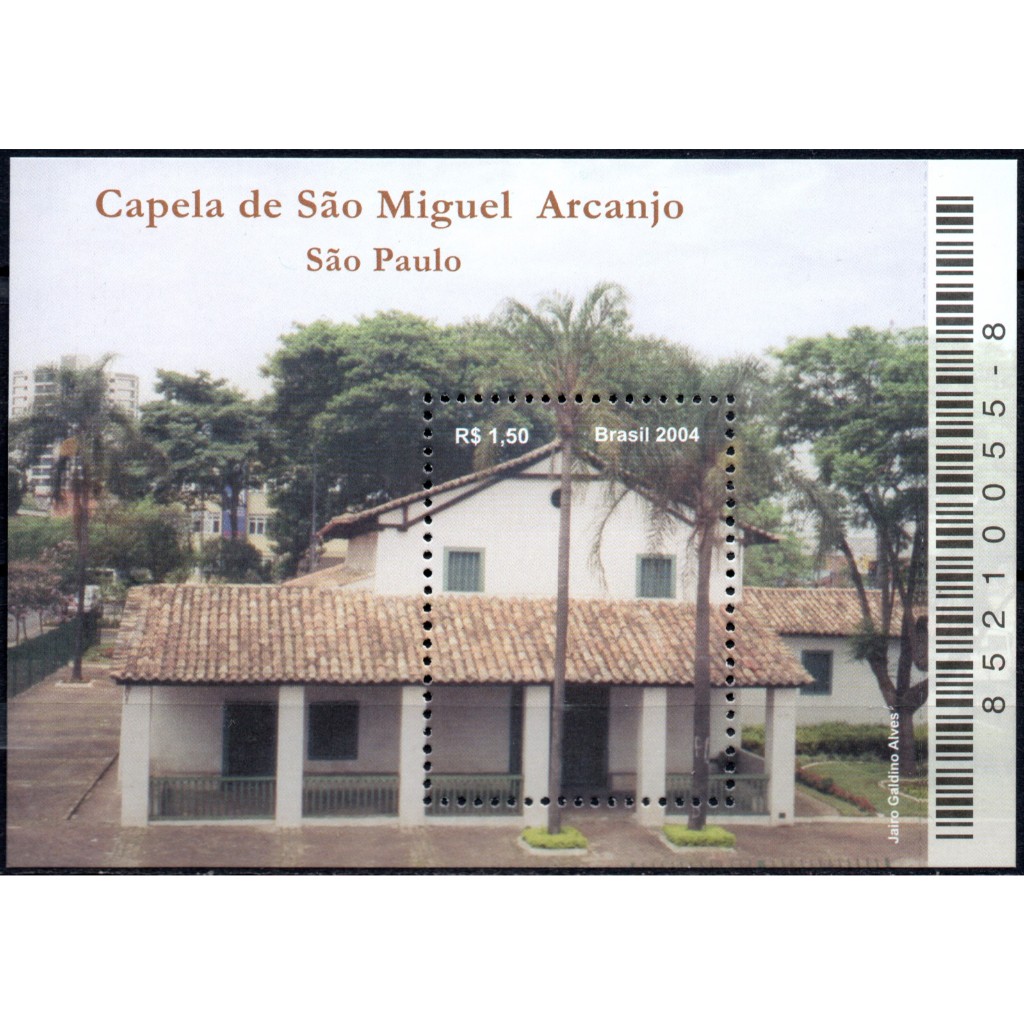 BLOCO BRASIL 2004- CAPELA DE SÃO MIGUEL ARCANJO SÃO PAULO | Shopee Brasil