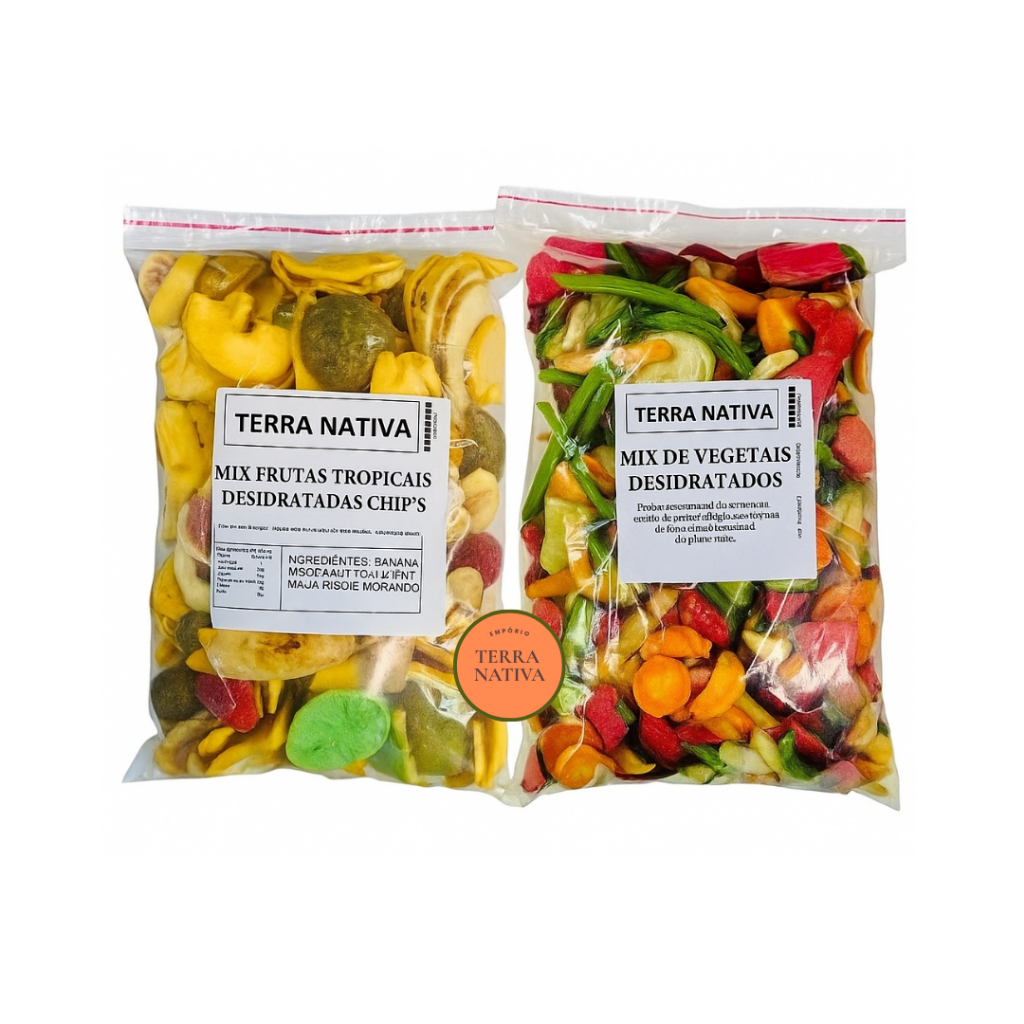 Kit Mix Frutas Tropicais Chips + Mix Vegetais Desidratados - Terra ...