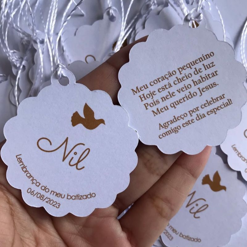 Tags / Etiquetas Personalizadas Batizado - Batismo - Lembrancinhas ...
