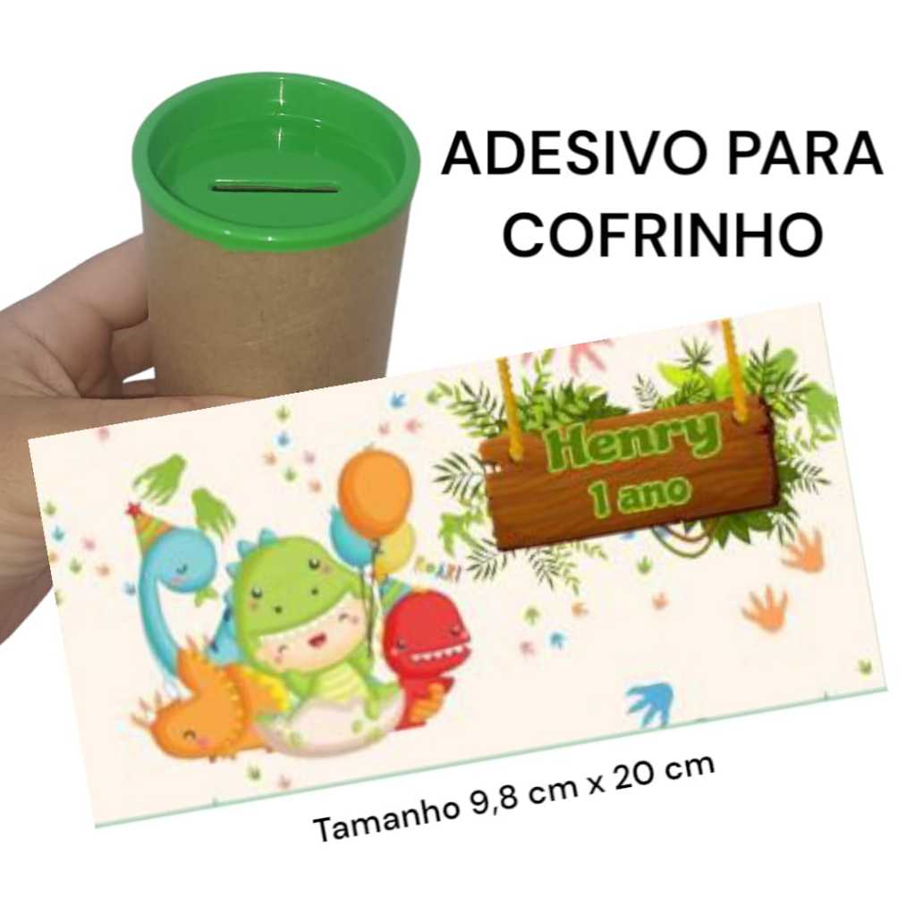 RÓTULO ADESIVO PARA COFRINHO ( 10 cm x 6,5 cm ) - TAMANHO DO ADESIVO ...