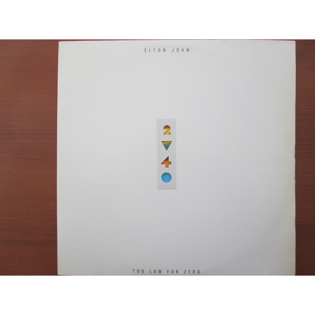 LP Vinil -ELTON JOHN / Too Low For Zero /1983 /+Encarte De Disco+Capa ...