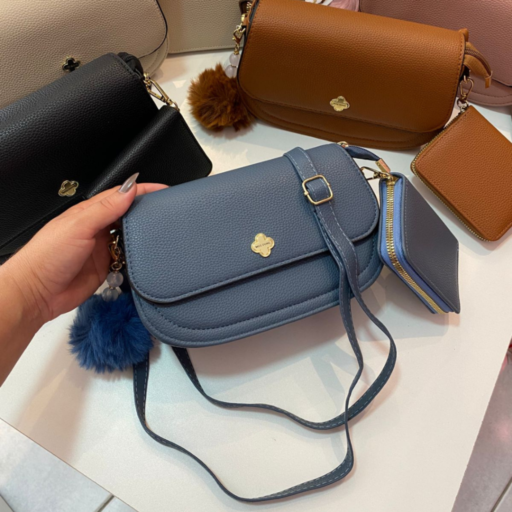 Bolsa tiracolo feminina miss dong original e envio imediato | Shopee Brasil