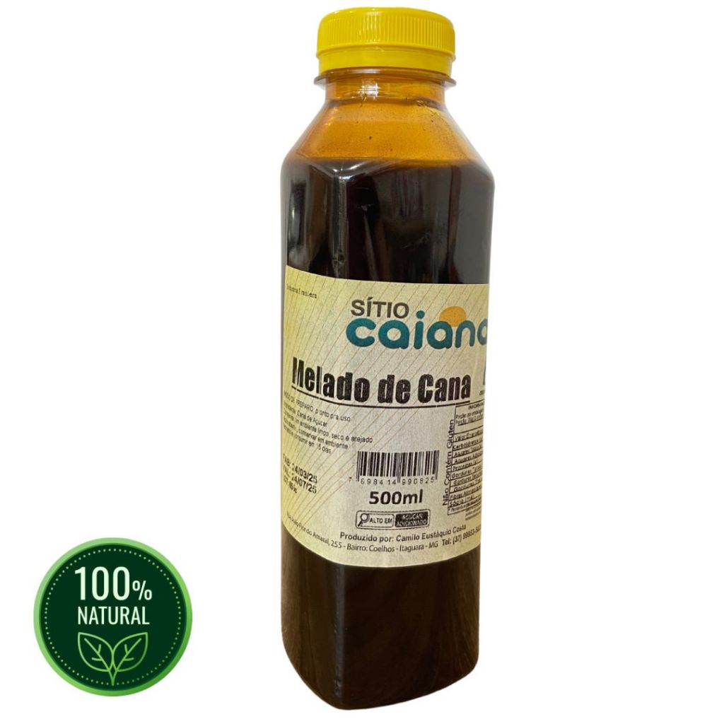 Melaço Melado 100% De Cana De Açúcar 500ml | Shopee Brasil